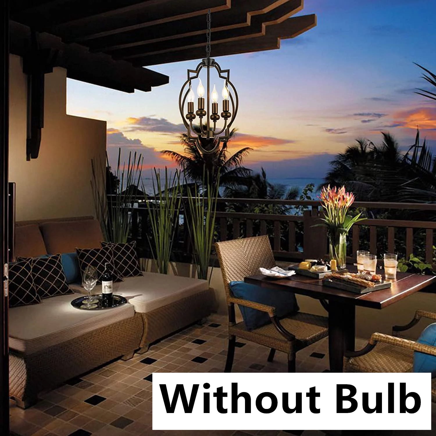 Modern Chandelier 4 Heads Kitchen Island Chandelier Dining Room Pendant Light Fixture Diameter ...