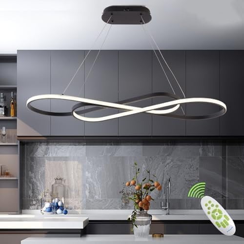 Modern Chandelier,Led Chandelier for Kitchen Island Lighting,Modern Led Pendant Light for ...