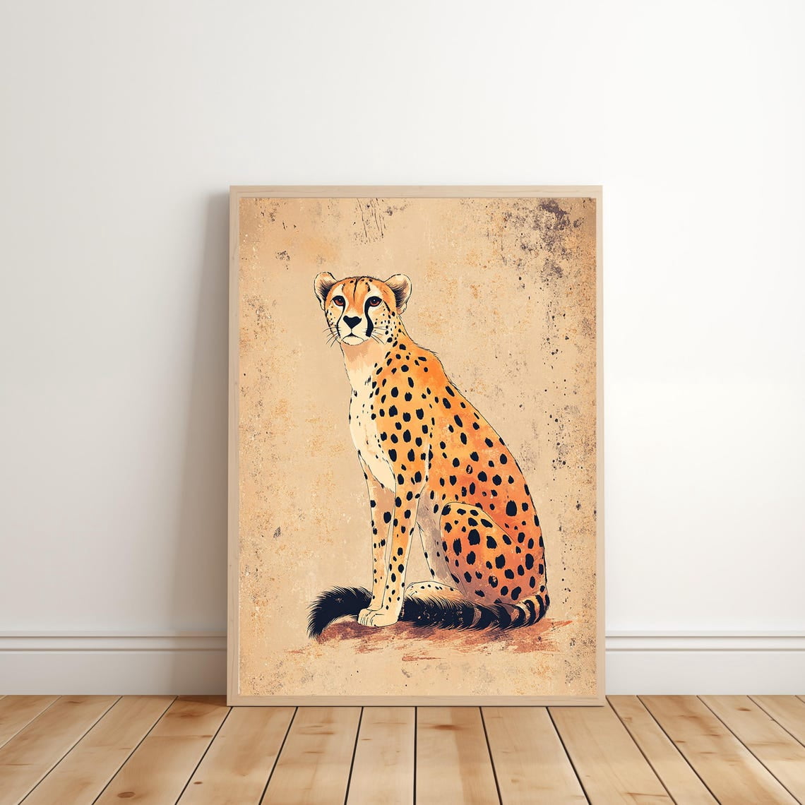 Modern Cheetah Print Poster Cheetah Wall Art Poster Leopard Art Print ...