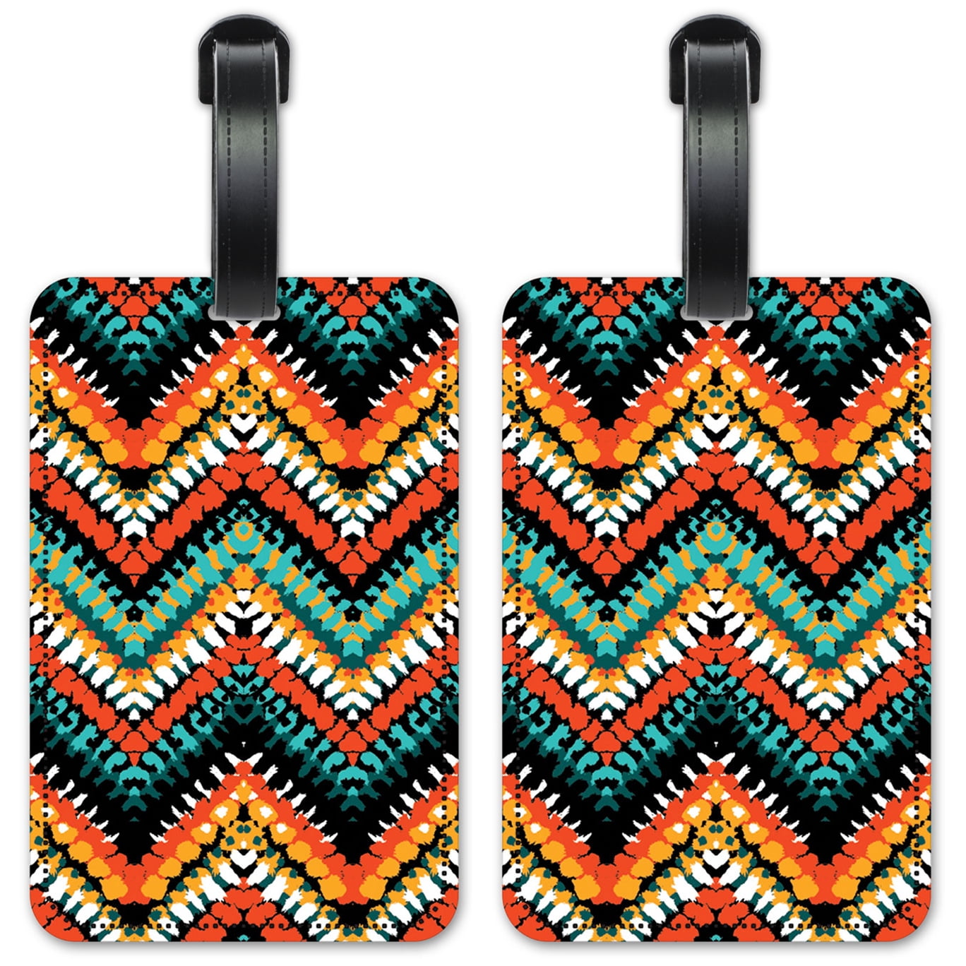 Modern Chevron - Luggage ID Tags / Suitcase Identification Cards - Set ...