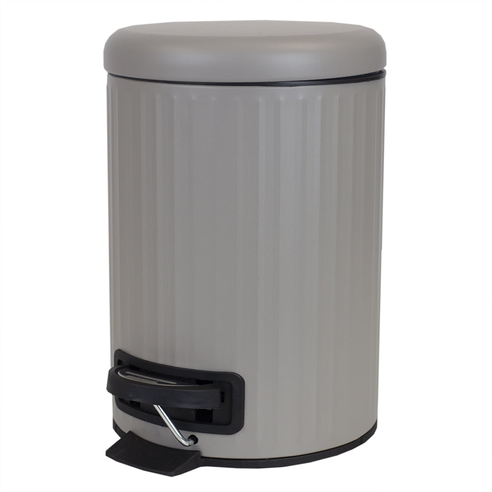 Modern Chic 3 Liter Step-On Steel Waste Bin, Tan - Walmart.com