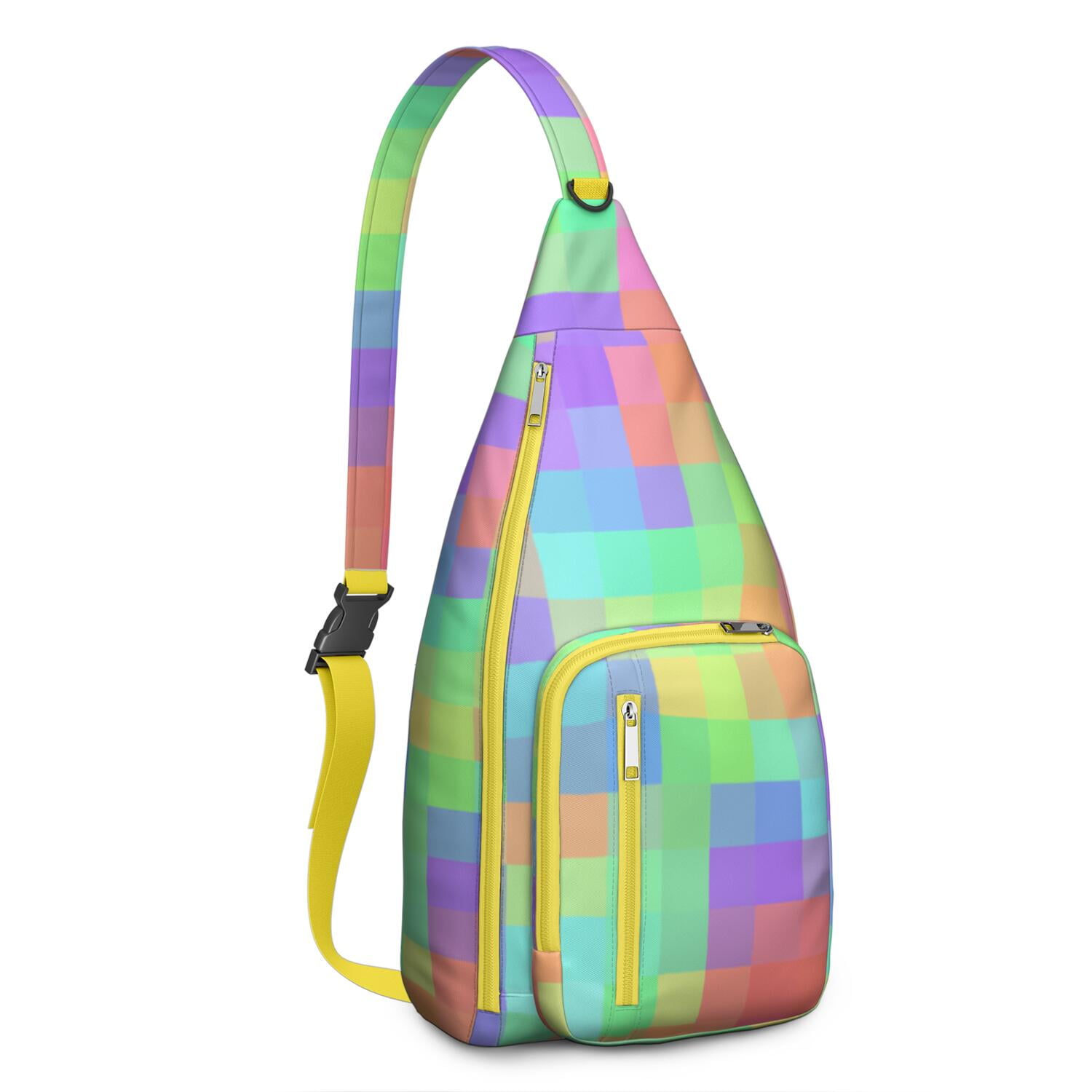 Modern Chic Sling Backpack - Sleek Minimalist Lines Crossbody Bag ...