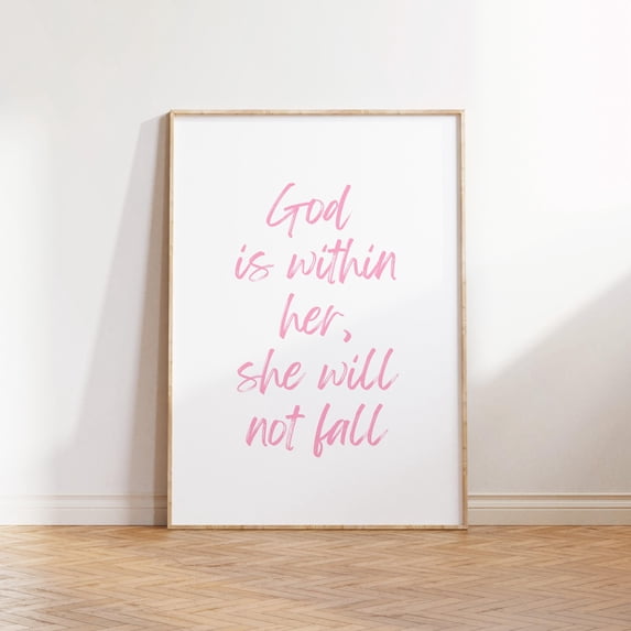 Modern Christian Art Christian Wall Art Scripture Wall Art Light Pink ...