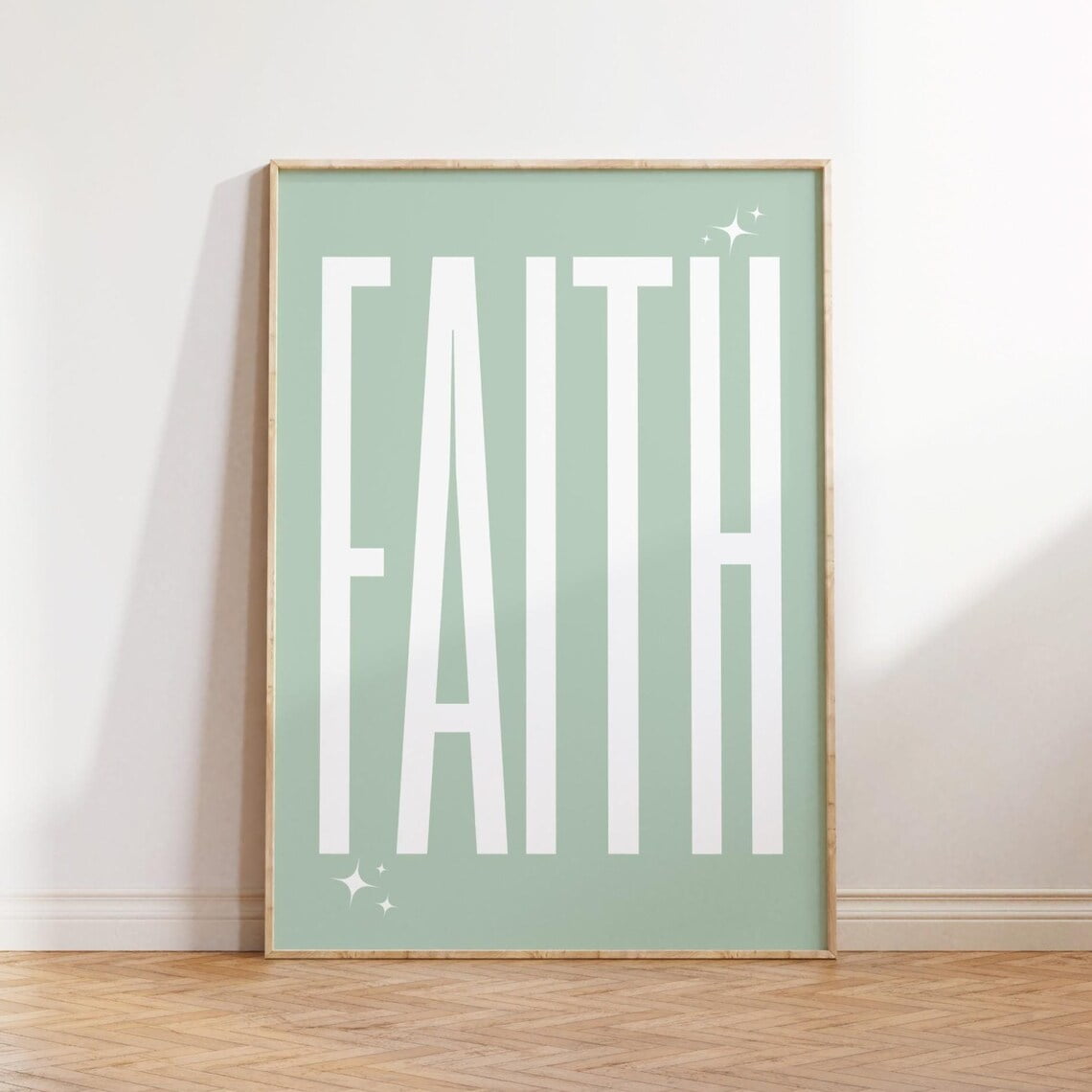 Modern Christian Art - Scripture Wall Art - Faith Typography Poster ...