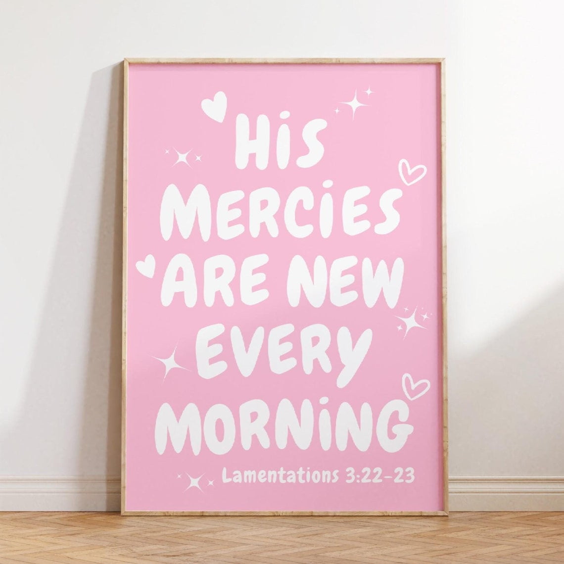 Modern Christian Art-Scripture Wall Art-His Mercies Are New Every ...