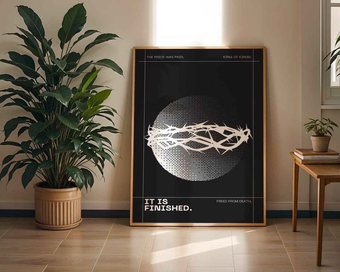 Modern Christian Print Poster Trendy Minimalist Bible Verse and ...