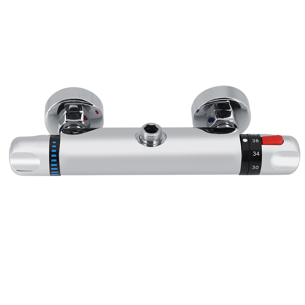 Modern Chrome Wall Mounted Thermostatic Control Mixing Valve Home ...