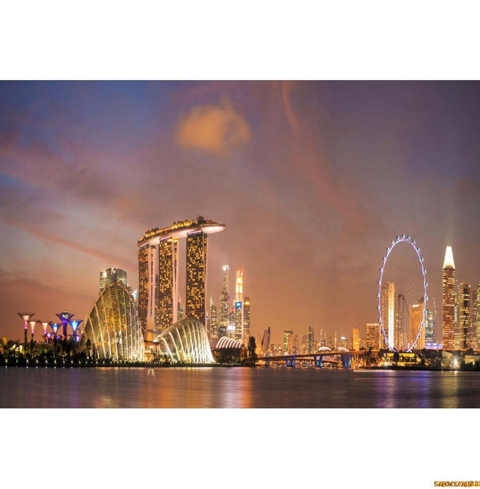 Modern City Buildings Backdrop Art Architecture Kids Adult Travel ...