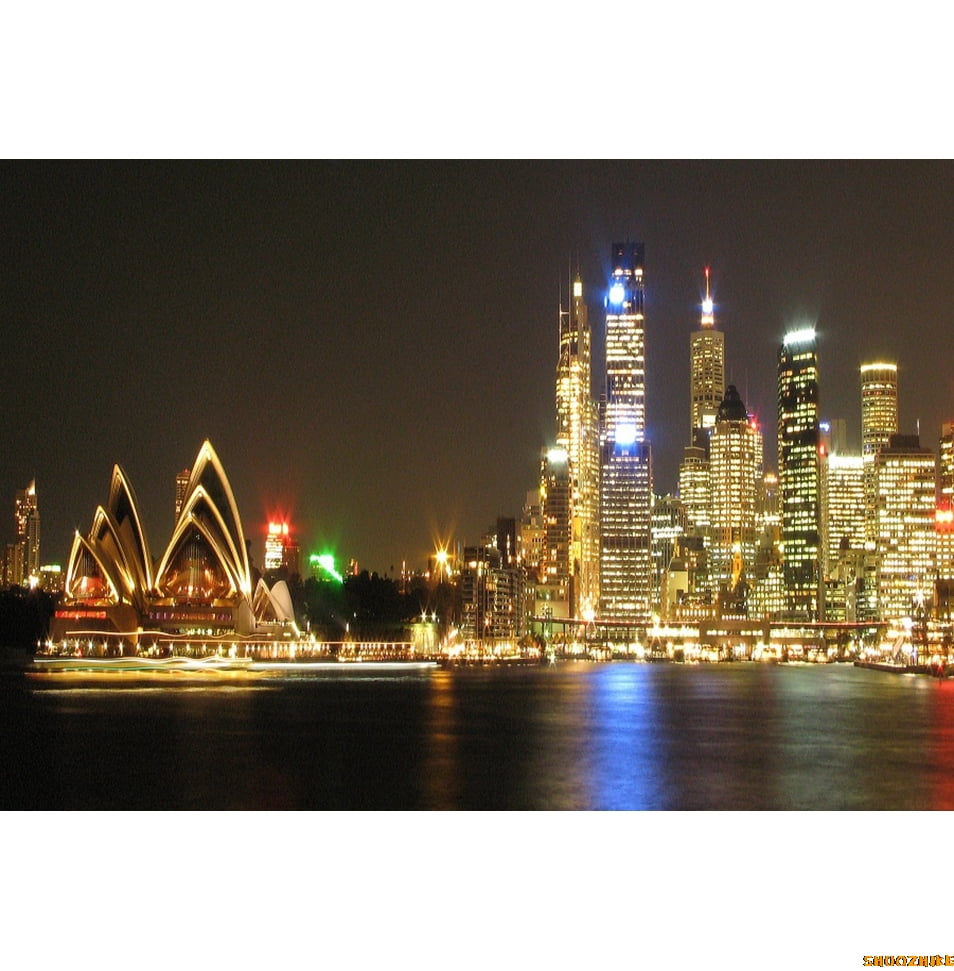 Modern City Buildings Backdrop Art Architecture Kids Adult Travel ...