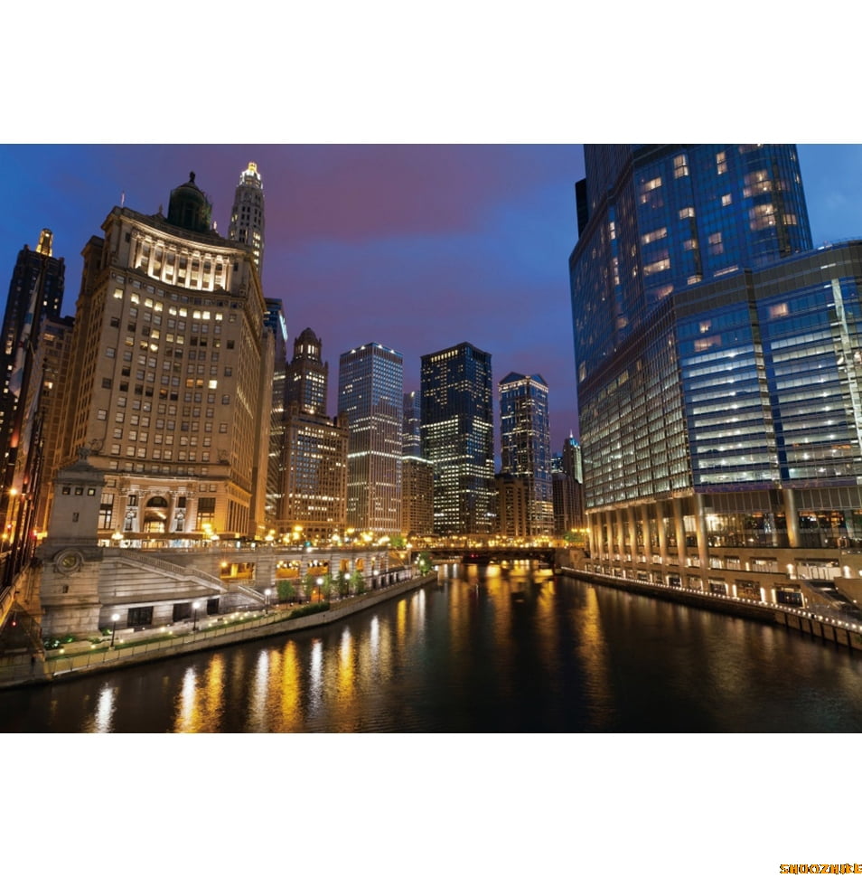 Modern City Buildings Backdrop Art Architecture Kids Adult Travel ...