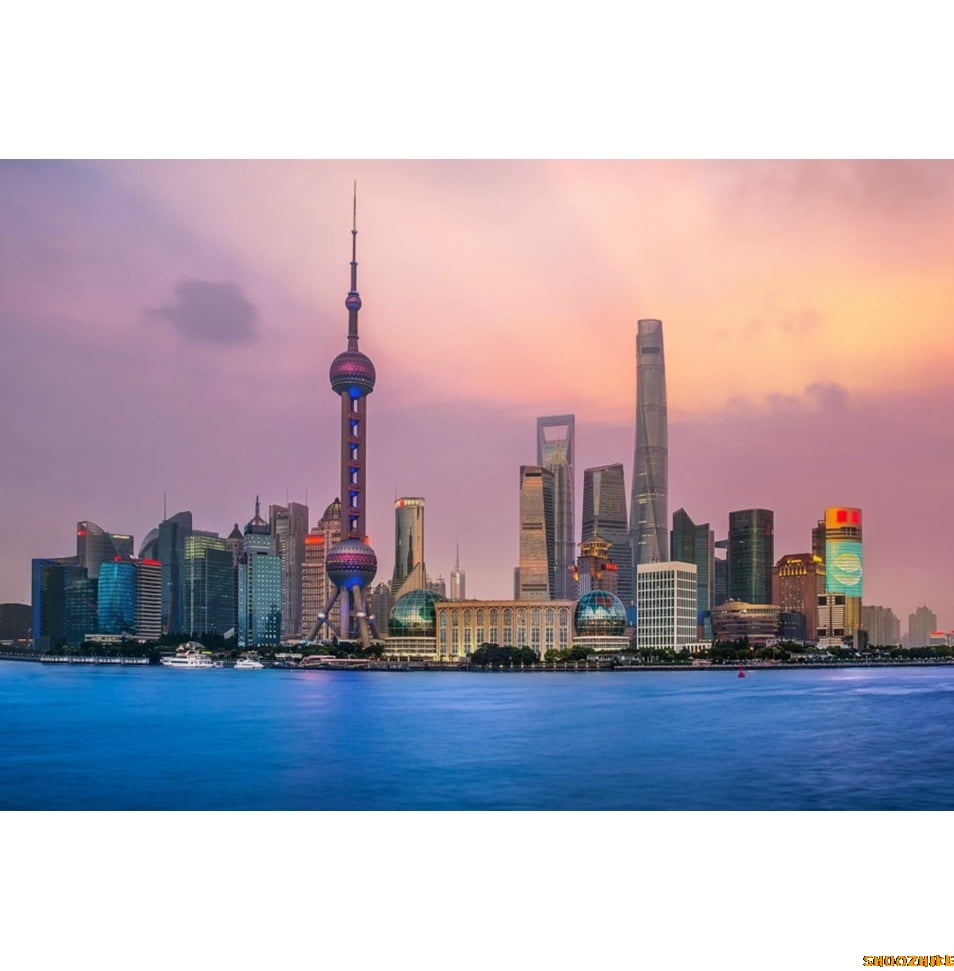 Modern City Buildings Backdrop Art Architecture Kids Adult Travel ...