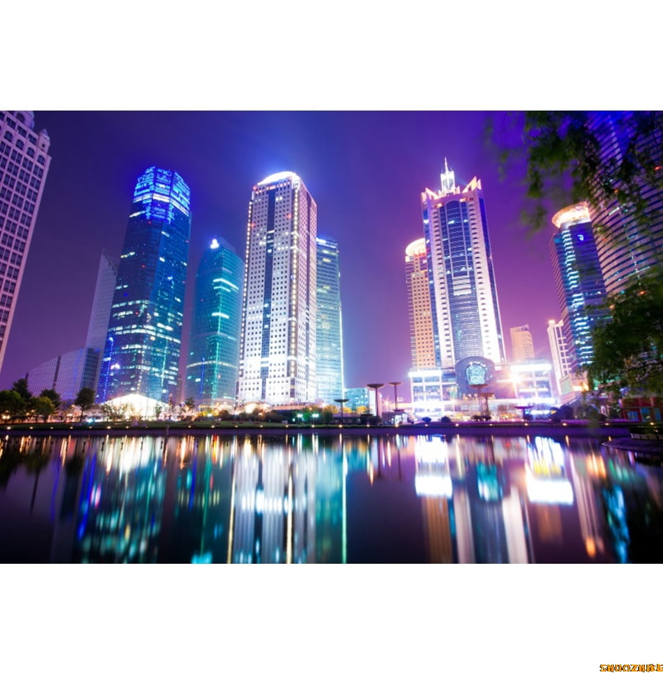 Modern City Buildings Backdrop Art Architecture Kids Adult Travel ...