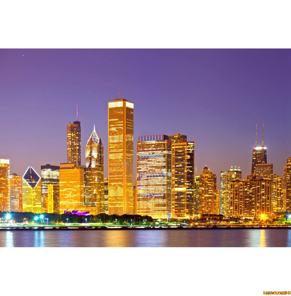 Modern City Buildings Backdrop Art Architecture Kids Adult Travel ...