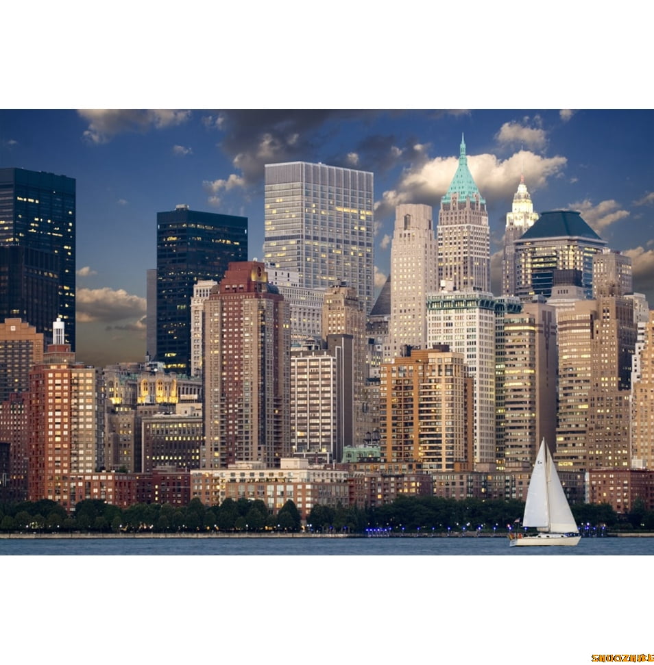 Modern City Buildings Backdrop Art Architecture Kids Adult Travel ...