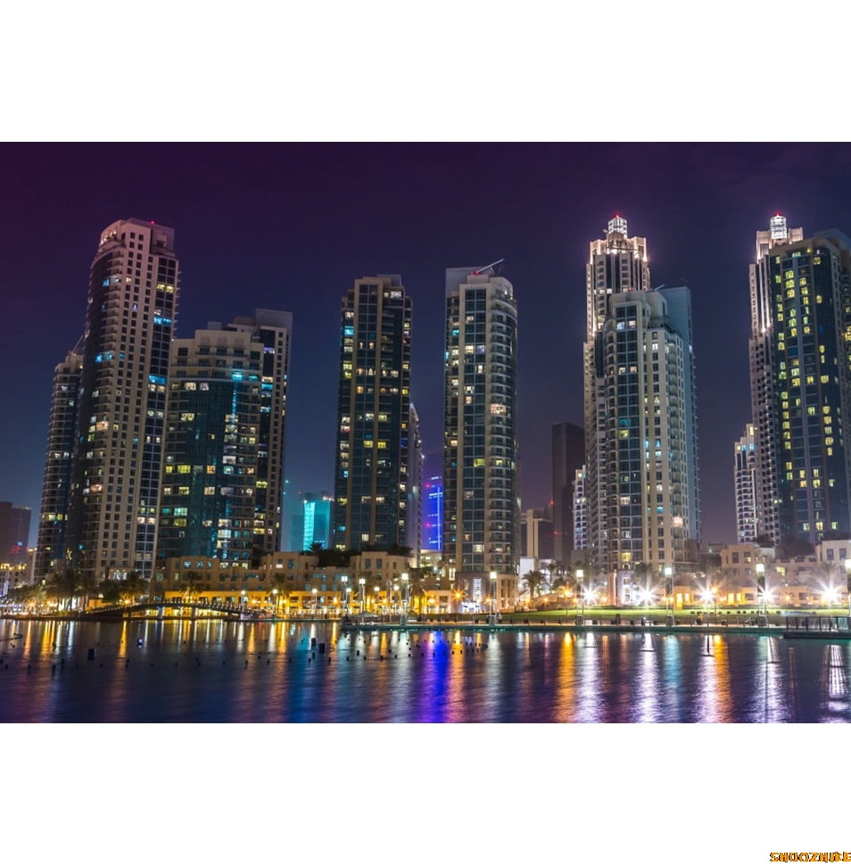 Modern City Buildings Backdrop Art Architecture Kids Adult Travel ...