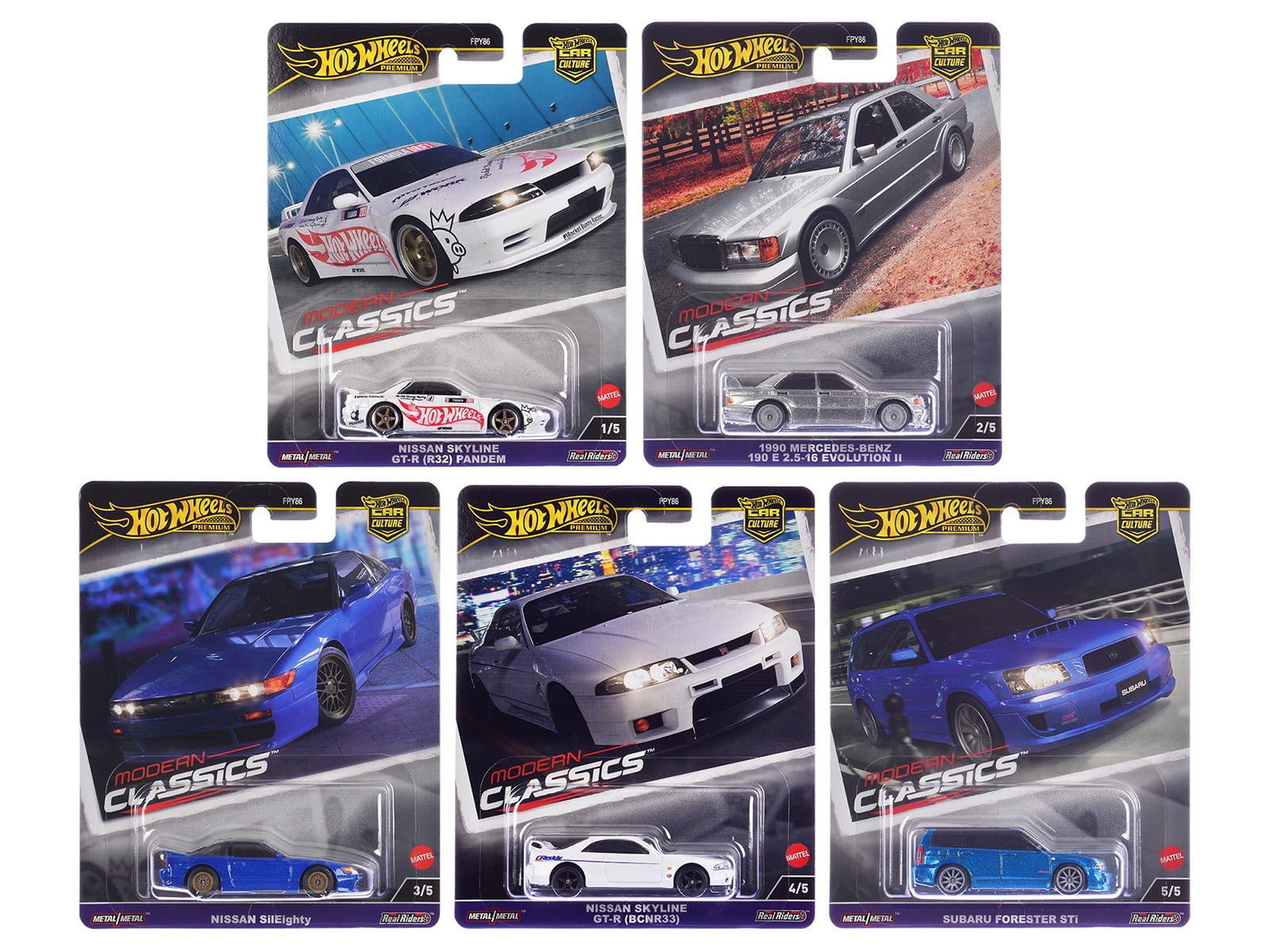 "Modern Classics" 5 piece Set "Car Culture" 2024 Series E Diecast Model ...