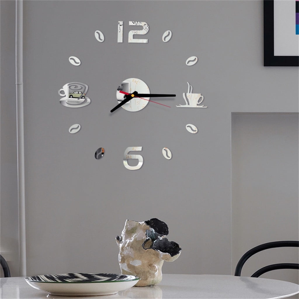 Modern Clock Radio Clocks For Living Room Led Clock Digital 3D Diy ...