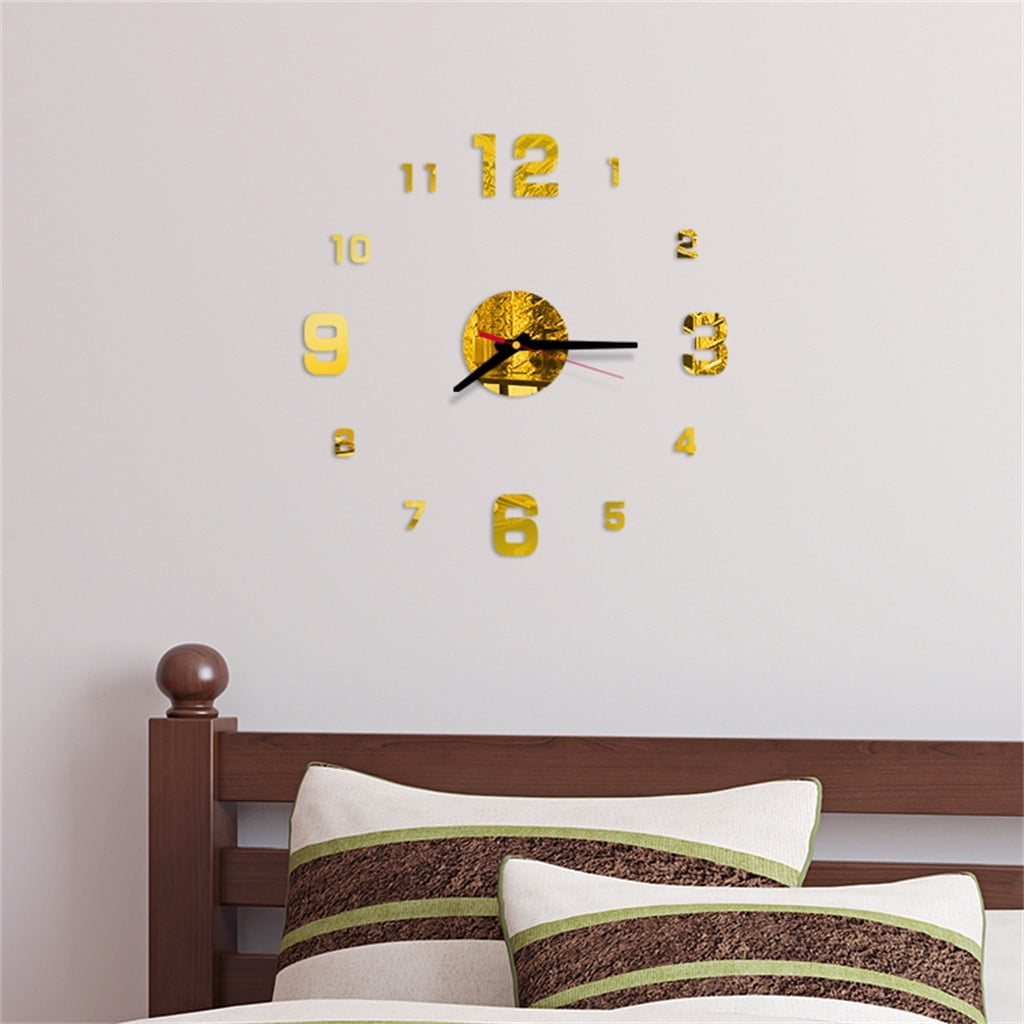 Modern Clock Wall Decor Clock Mechanism Led Atomic Clocks For Bedrooms ...