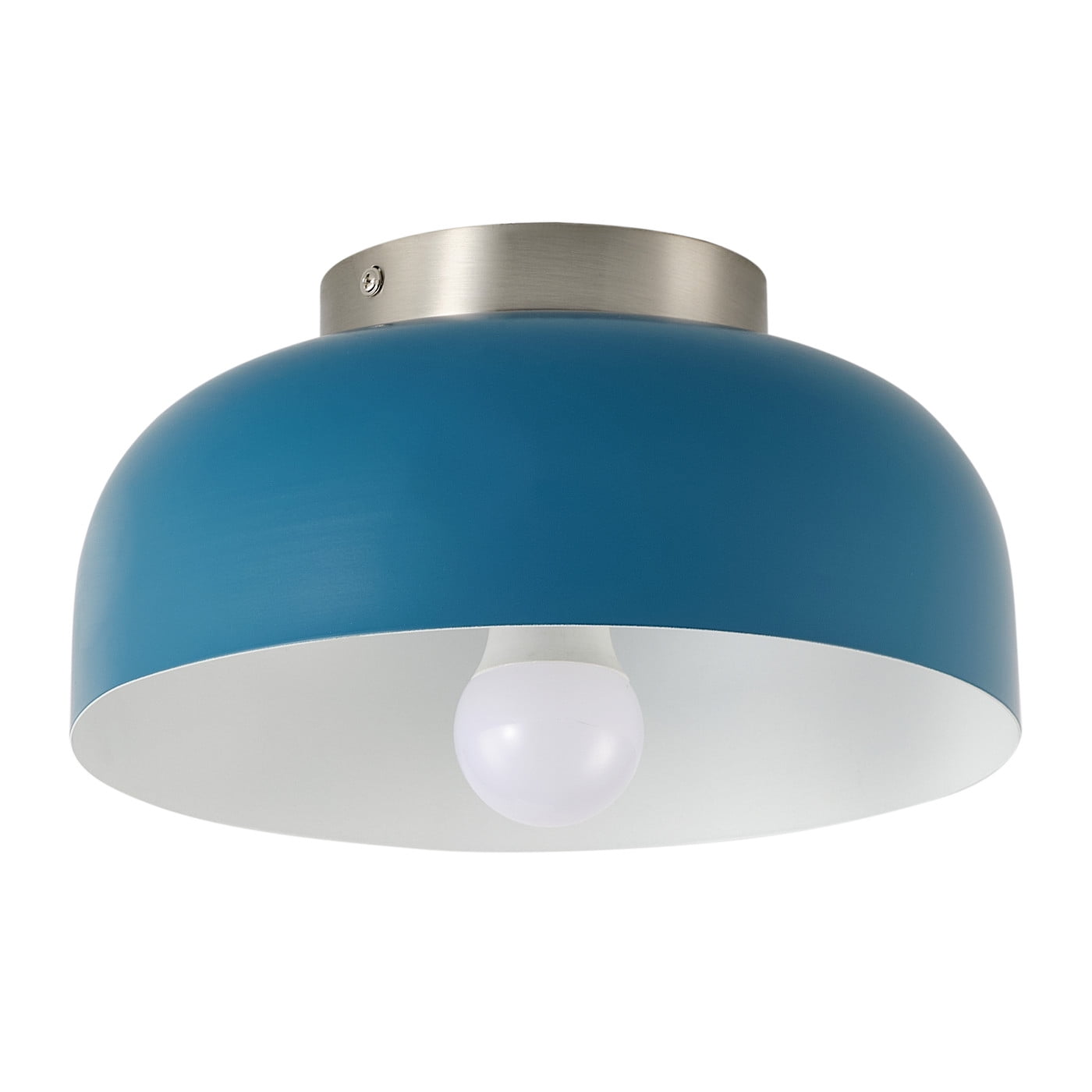 Modern Close to Ceiling Light Fixture, Blue Ceiling Lamp for Living ...