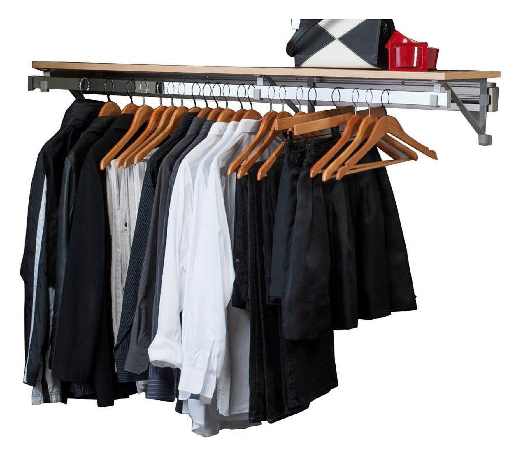Arrange a Space Closet Hang Rod with Shelf 36in. Maple - Walmart.com