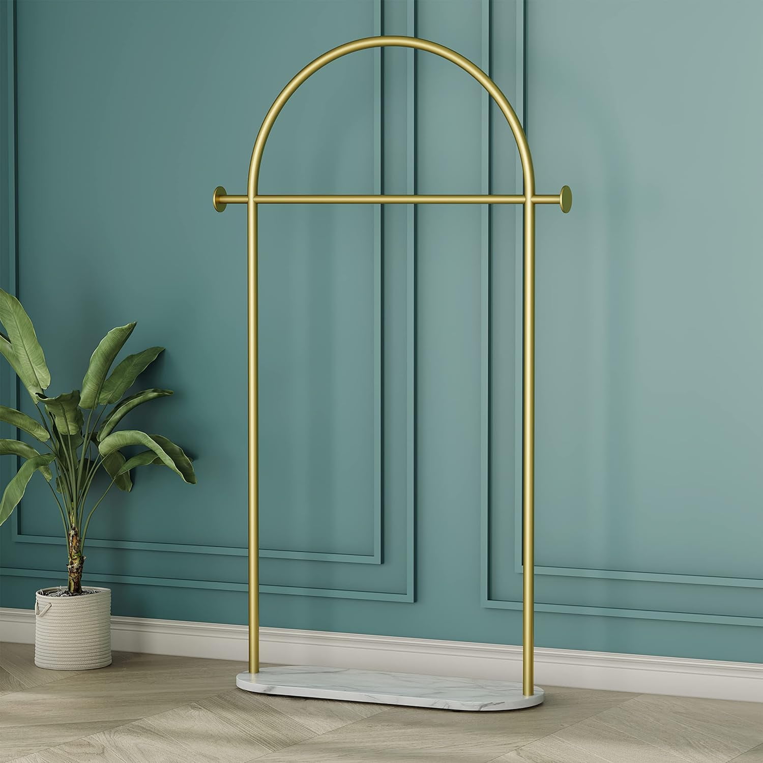 Modern Clothes Rack with Marble Base, Heavy-duty Coat Racks ...