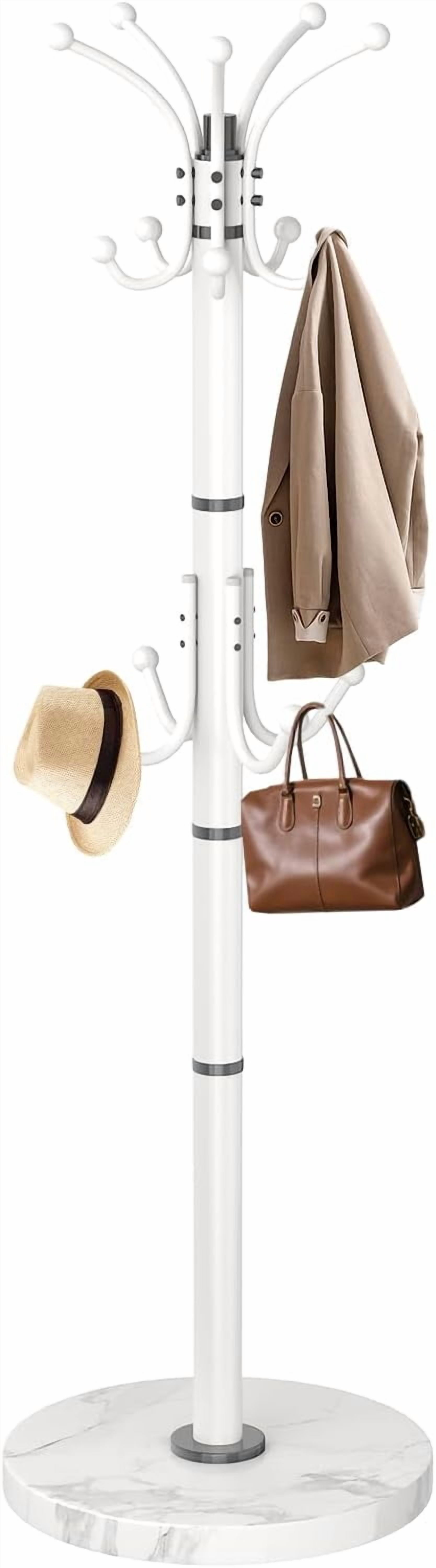 Modern Coat Rack Stand, 360 ° Rotary Metal Freestanding Coat Rack with ...