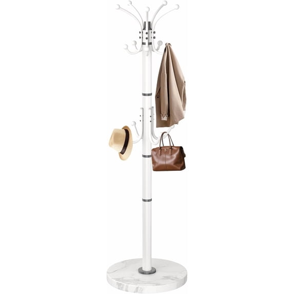 Modern Coat Rack Stand, 360 ° Rotary Metal Freestanding Coat Rack with ...