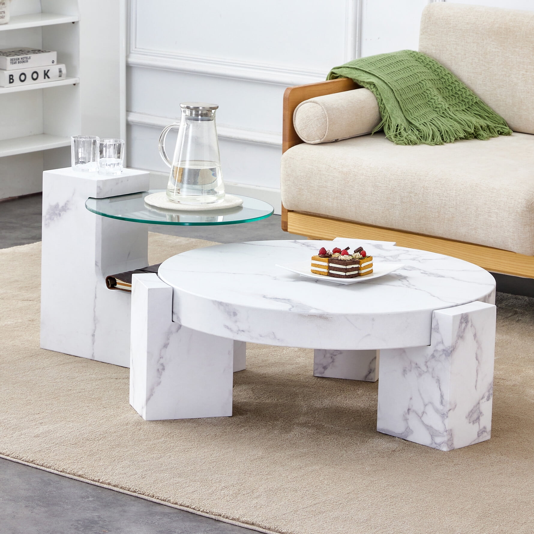 Modern Coffee Table and End Table Sets, Round Coffee Tables with ...