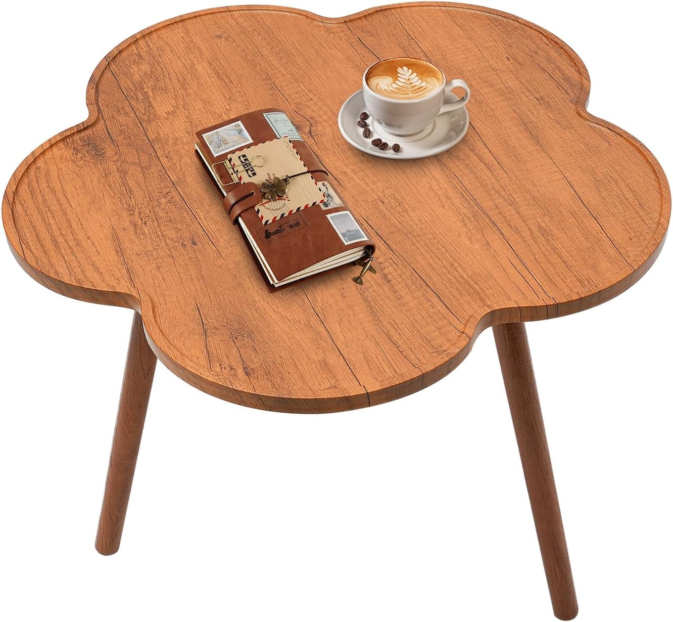 Modern Coffee Table, Flower-Shaped Sofa Side Table End Table, Coffee ...