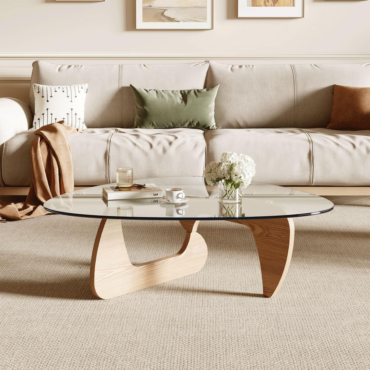 Modern Coffee Table For Living Room And Small Spaces 43.3" X 29.5" 15.8 ...