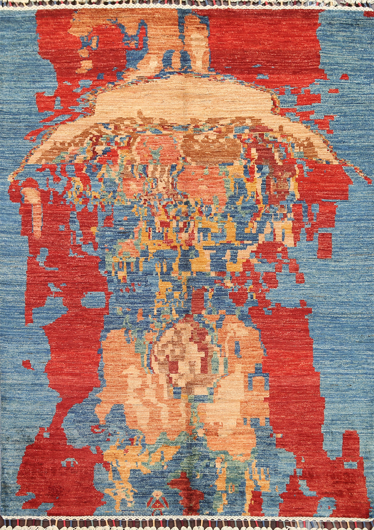 Modern Collection, Navy Blue & Blues Modern/Abstract Area Rug 4x6 ...