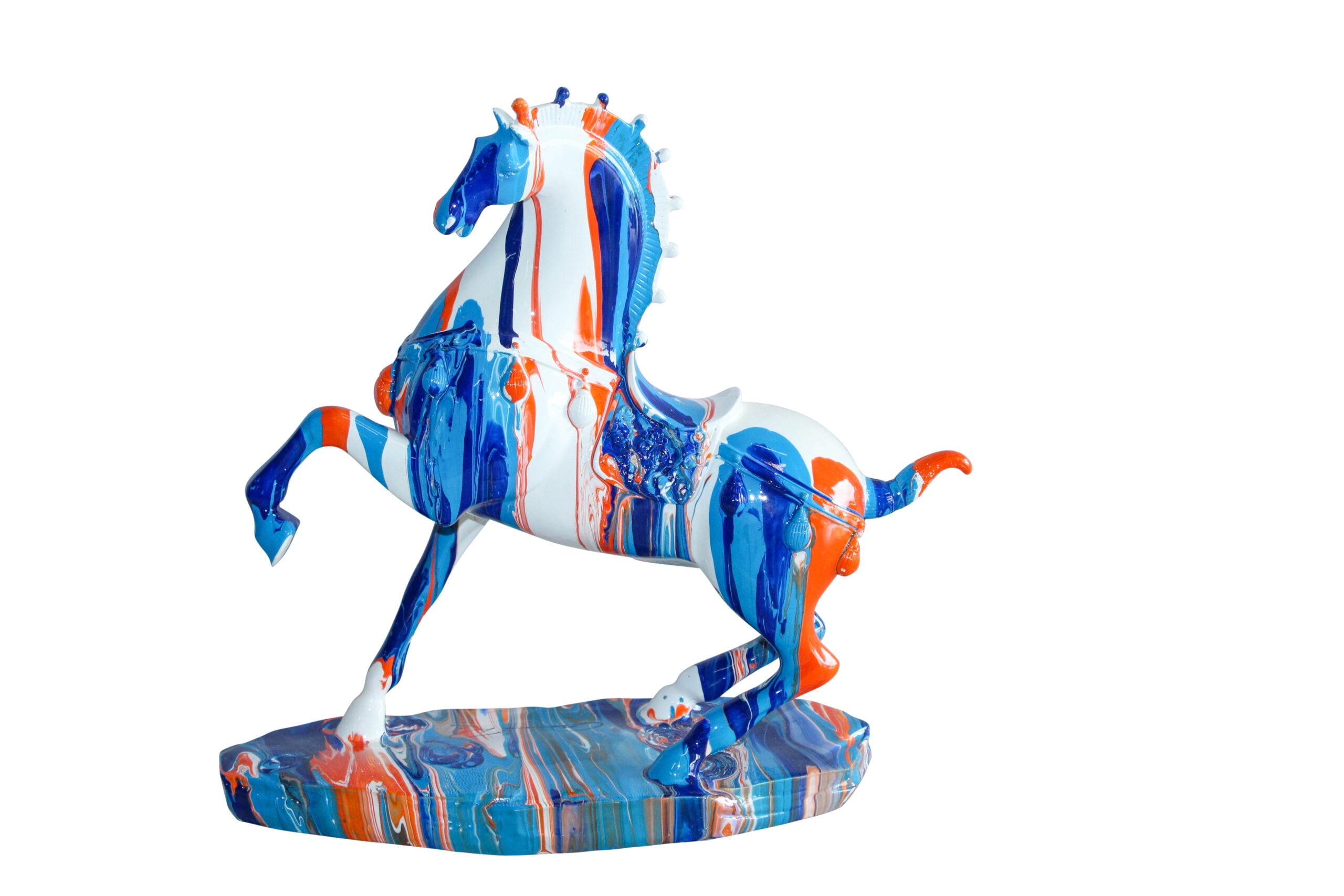 Nifao Modern Color Splash Horse Statue Tabletop Home Decor – Home Decor ...