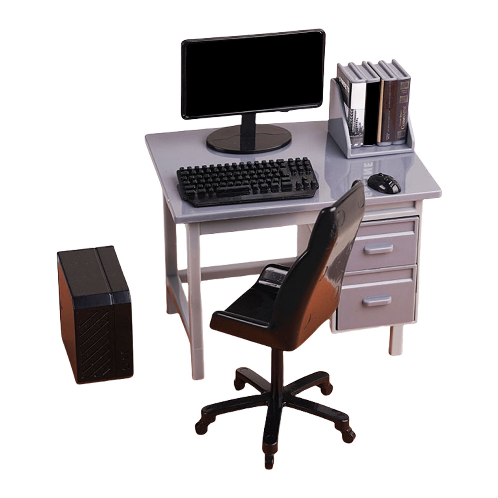 Modern Compact Office Desk Display With Removable Accessories For ...