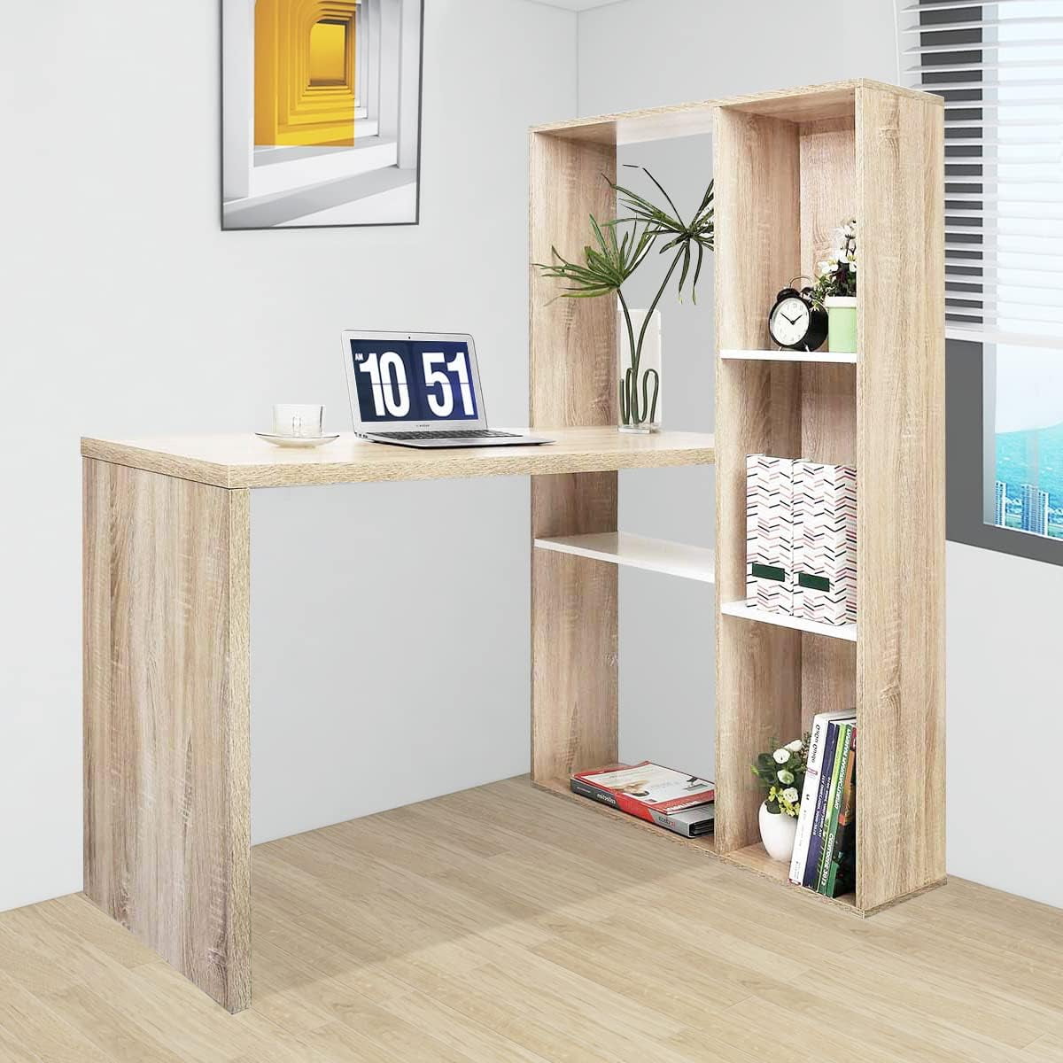 Modern Computer Desk Home Office Writing Corner Gaming Table Vintage ...