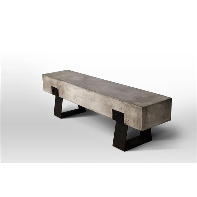 Modern Concrete Bench - Walmart.com