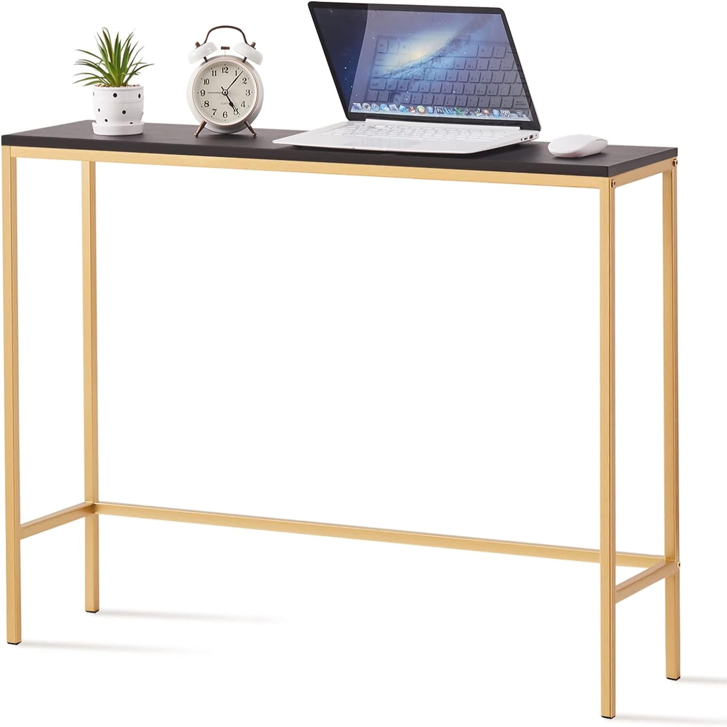 Modern Console Faux Marble Sofa Tables Narrow Open Hallway Sofa ...