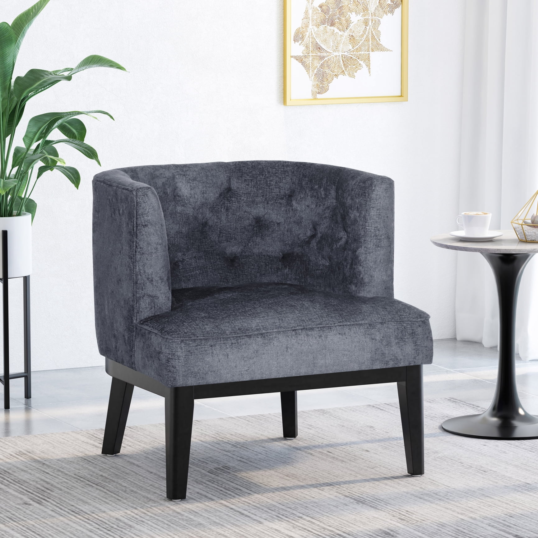 Modern Contemporary Accent Chair with Tufted Diamond Stitch Design ...