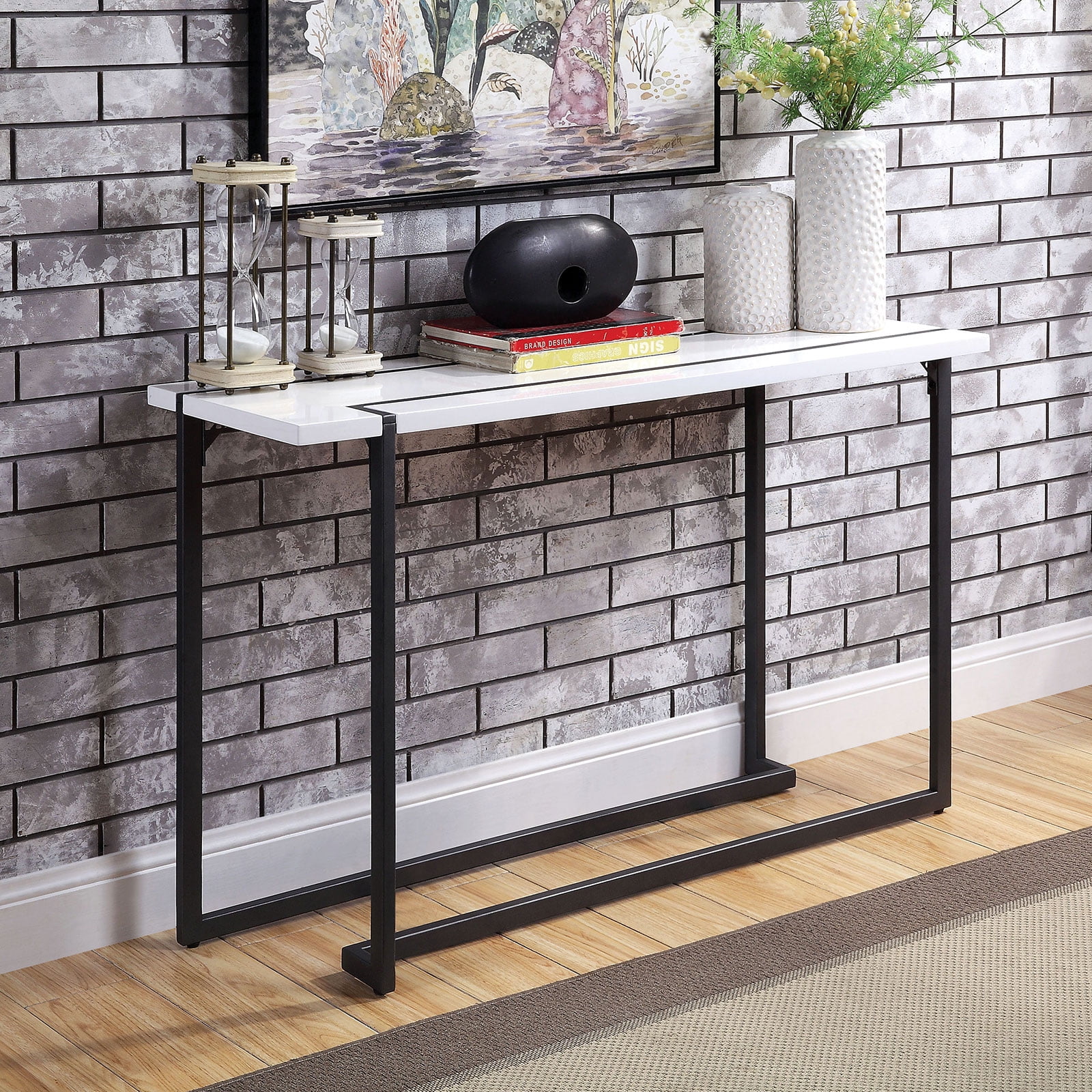 Modern Contemporary Style Sofa Table Legs Extending Out On The Table ...