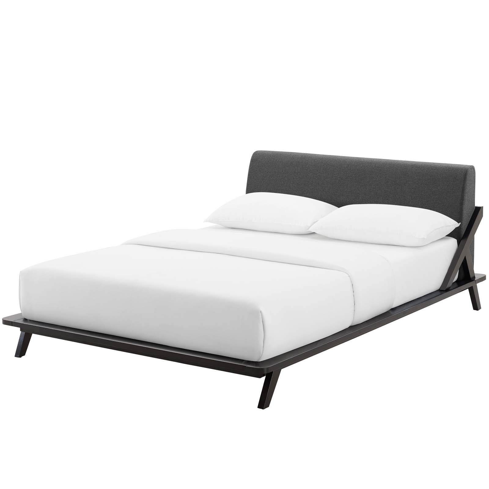 Modern Contemporary Urban Design Bedroom Queen Size Platform Bed Frame ...