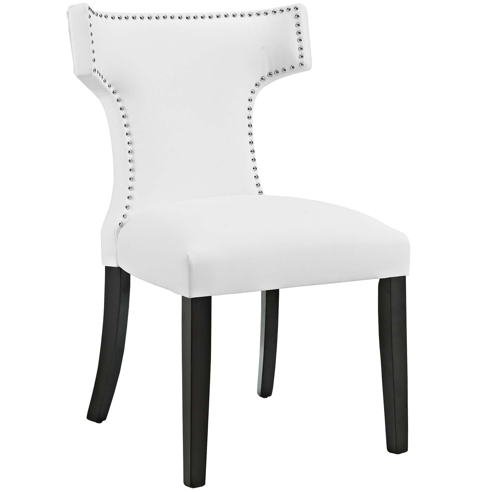 Modern Contemporary Urban Design Kitchen Room Dining Chair, White, Faux ...