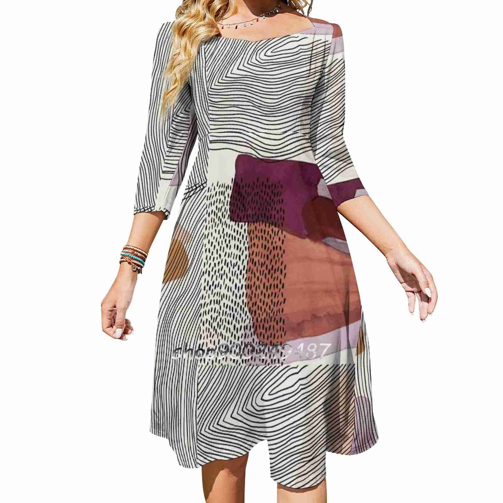 Modern Contemporer Digital Abstract Painting In Colors Evening Party ...