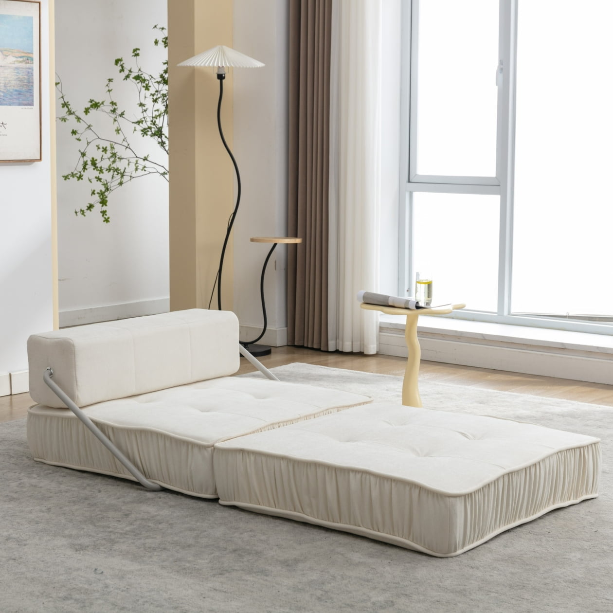 Modern Convertible Modular Sectional Sofa,Accent Armless Chair with ...