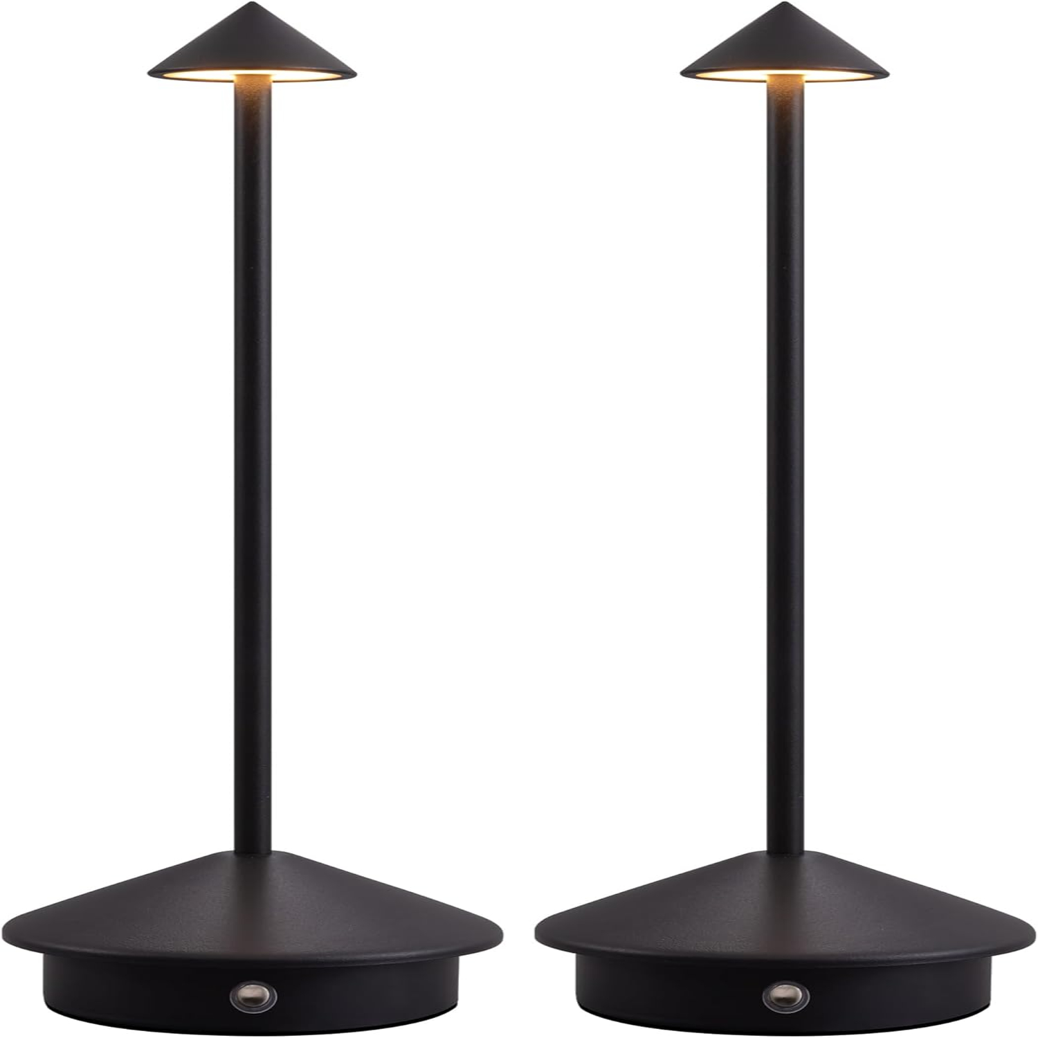 Modern Cordless Table Lamp Set of 2 Portable LED Desk Lamps 5000mAh ...