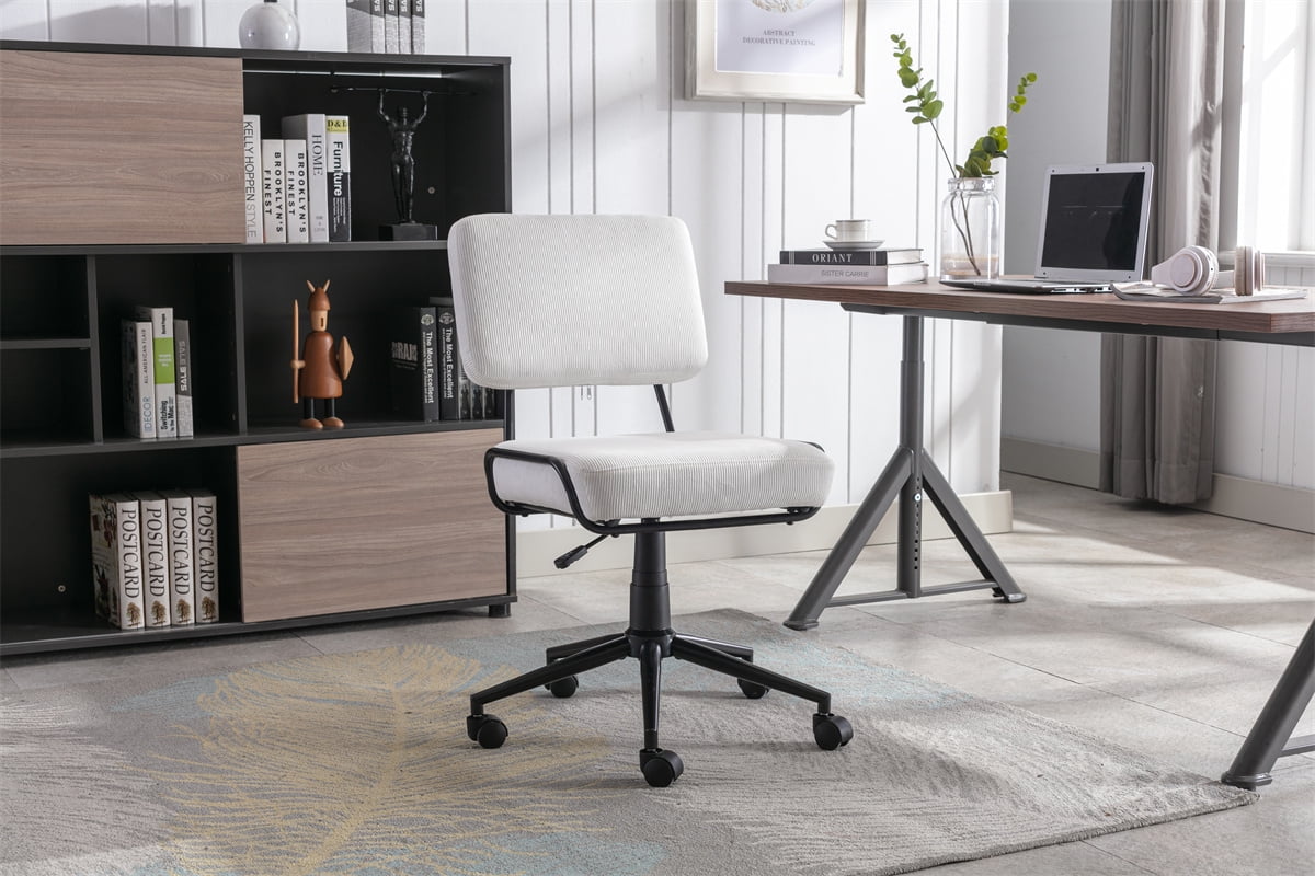 Modern Corduroy Desk Chair Task Chair,Home Office Chair with Adjustable ...
