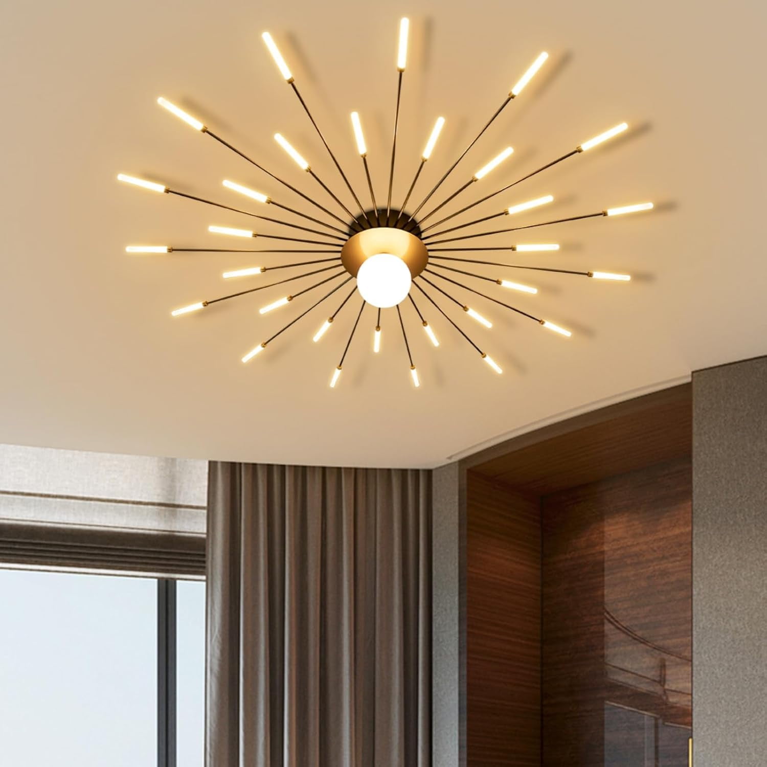 Modern Creative LED Ceiling Light,Flower Shape Flush Mount Ceiling Lamp ...