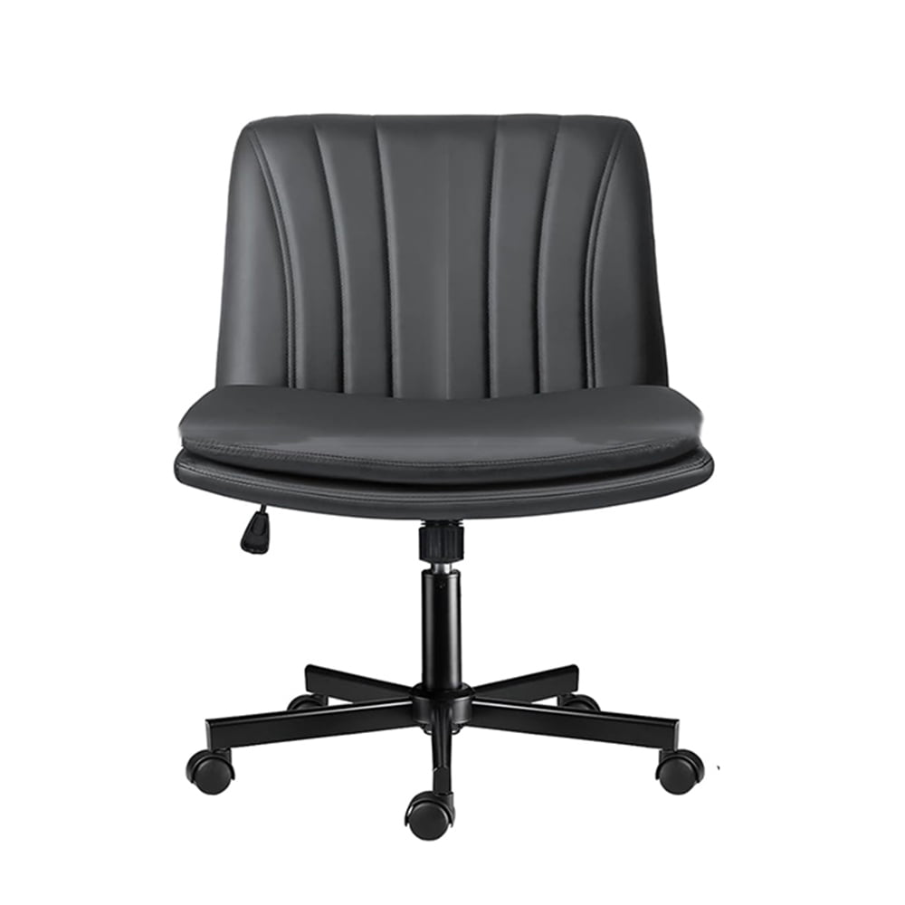Modern Criss Cross Chair with Wheels, Armless Cross Legged Office Desk ...