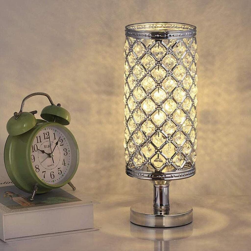 Modern Crystal Bedside Table Lamp Bedroom Nightstand Desk Lamp Home ...