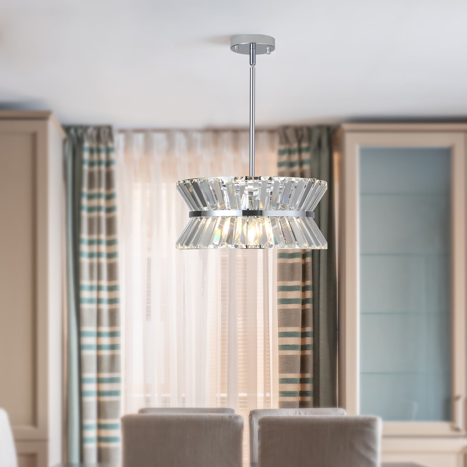 Modern Crystal Chandelier for Living-Room Round Cristal Lamp Luxury ...