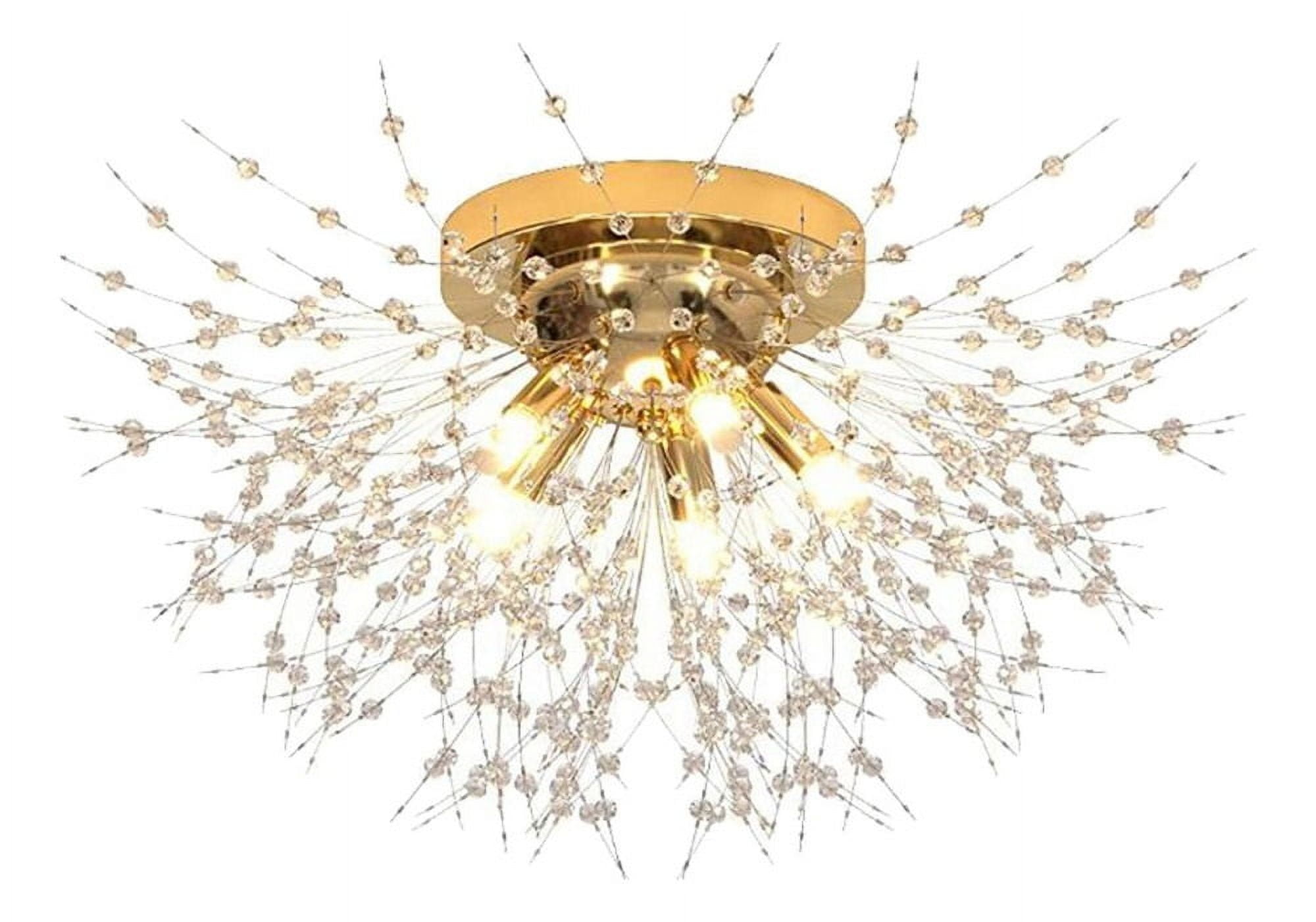 Modern Crystal Chandeliers,Firework Dandelion Chandelier Light Fixture ...