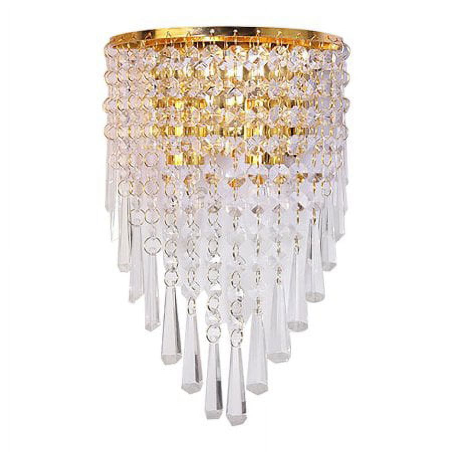 Modern Crystal Wall Lamp Semi-circular Bedroom Bedside Hallway LED ...